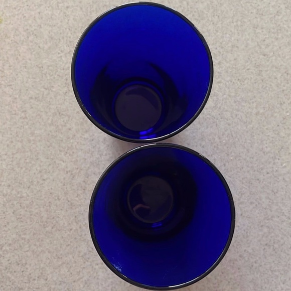 Dining | Vintage Libbey Cobalt Blue Drinking Glasses Set Of 2 | Poshmark